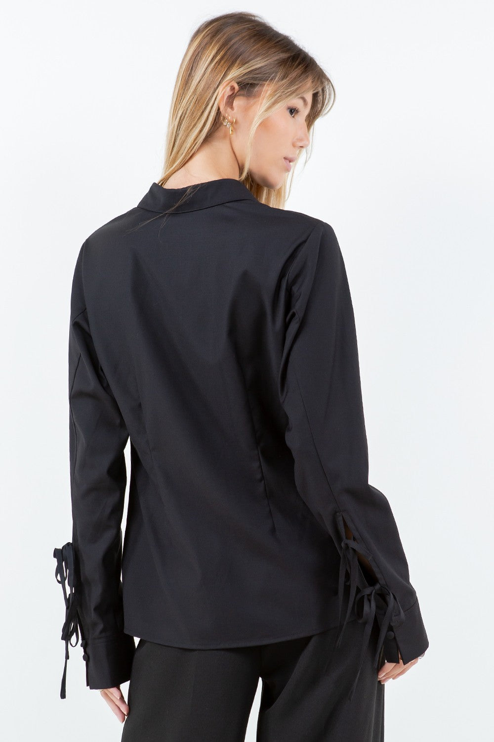 Addison Tie Front Shirt – Left On Thread